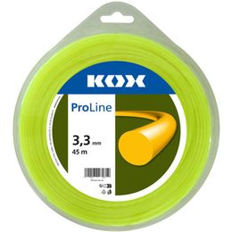 KOX - ProLine Freischneidefaden rund 3,3 mm Durchmesser, 45 m Länge 3,3 mm Durchmesser, 45 m Länge - Leucht Gelb