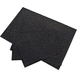 Spetebo - Schmutzfangmatte schwarz - 120 x 80 cm - Fußmatte Fußabtreter Türmatte Außen
