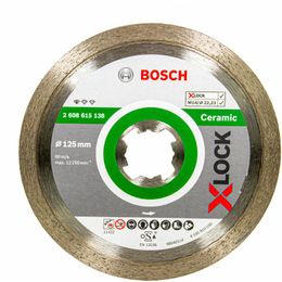 Professional x-lock Diamant Trennscheibe 125 x 22,23 mm für Keramikfliesen - Bosch