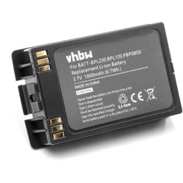 vhbw Li-Ion Akku 1800mAh (3.7V) kompatibel mit schnurlos Festnetz Telefon Polycom 6020, 6030, 8020, 8030, BPL100, PBP0850 Ersatz für BATT-BPL200, BPL100,