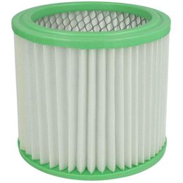 1x Faltenfilter kompatibel mit Einhell bt-vc 500, 2351631 11012 Staubsauger - Filter, Patronenfilter, Papier / Kunststoff, weiß grün - vhbw