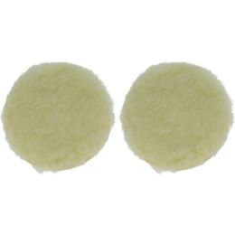 2x Polierschwamm kompatibel mit Mirka Deros 650CV Exzenter- & Schwingschleifer - 12,5 cm Arbeitsdurchmesser, 16 g, beige - vhbw