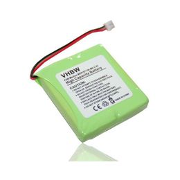 vhbw NiMH Akku 600mAh (2.4V) kompatibel mit schnurlos Festnetz Telefon Audioline slim dect 500, dect 502 Ersatz für 5M702BMX, GP0827, GP0845, GPHP70-R05.