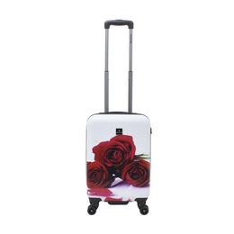 Saxoline® Koffer Roses, mit praktischem Zahlenschloss, rot|weiß