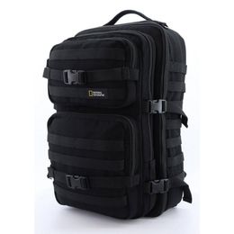 National Geographic Cityrucksack Milestone, aus recycelten PET-Flaschen, schwarz