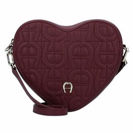 Aigner Fashion Schultertasche Leder 19 cm burgundy