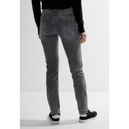 Cecil Slim-fit-Jeans aus Baumwolle mit Stretchanteil, grau