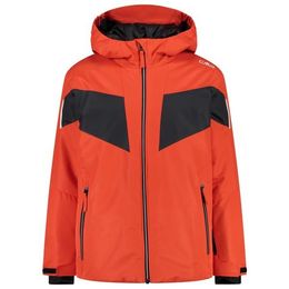 CMP - Boy's Jacket Fix Hood Twill - Skijacke Gr 104 rot