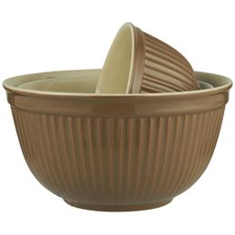 IB Laursen Schalensatz 3er Set Mynte, 14 cm, Ø 26 cm, Hazelnut