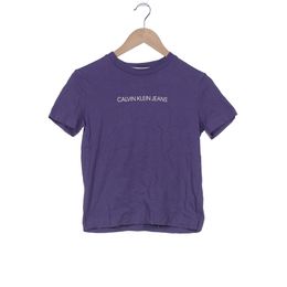Calvin Klein Jeans Damen T-Shirt, flieder, Gr. 34