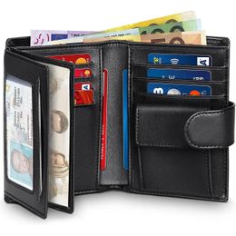 TEEHON Brieftasche Brieftasche Herren RFID-geschützt Leder