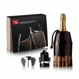 Vacuvin Sektkühler Champagner Accessoire Geschenkset 3-tlg.