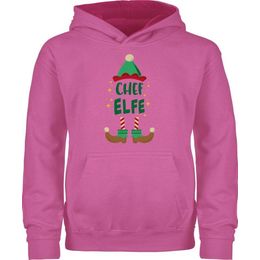 Shirtracer Hoodie Weihnachten Chef Elfe Weihnachten Kleidung Kinder