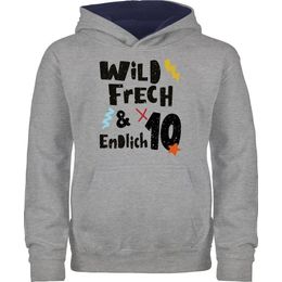 Shirtracer Hoodie Wild frech und endlich 10