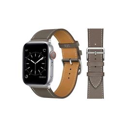 Widmann-Shop Smartwatch-Armband Kunstleder Band für Apple Watch 38/40mm 42/44mm 45mm 49mm Series 9 8 7