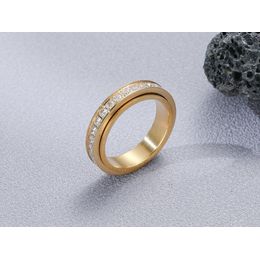 Eyecatcher Fingerring Anti Stress Ring gold oder silber mit Edelsteinen