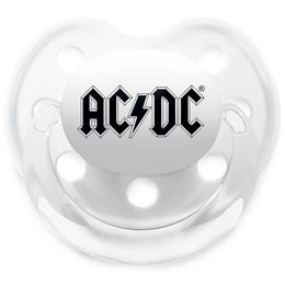 ACDC AC/DC Metal-Kids - Logo Schnuller weiß schwarz