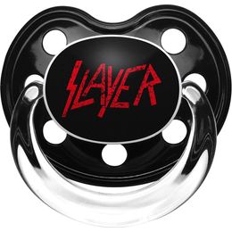 Slayer Metal-Kids - Logo Schnuller schwarz rot