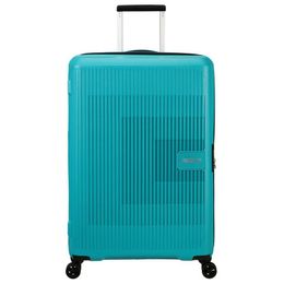 American Tourister® Koffer AEROSTEP Spinner 77 exp, 4 Rollen, Reisekoffer Hartschalenkoffer Koffer für Flugreisen TSA-Zahlenschloss, blau