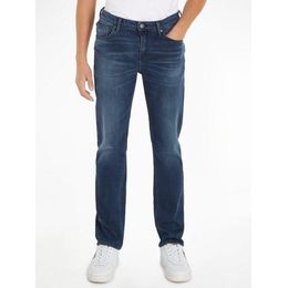 Tommy Jeans Straight-Jeans RYAN RGLR STRGHT im 5-Pocket-Style, blau