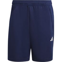 Adidas Trainingsshorts, feuchtigkeitsregulierend, Taschen, für Herren, blau, XL