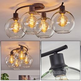 hofstein Koyoto Deckenleuchte Glas 20 cm Klar, 4-flammig