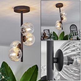 hofstein Chehalis Deckenleuchte Glas 10 cm Klar, 4-flammig