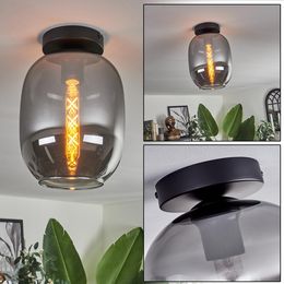 hofstein Apedo Deckenleuchte Glas 20 cm Rauchfarben, 1-flammig