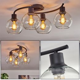 hofstein Koyoto Deckenleuchte Glas 15 cm Klar, 4-flammig