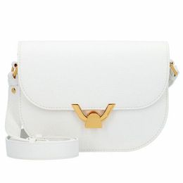 Coccinelle Umhängetasche Leder 23 cm brillant-white