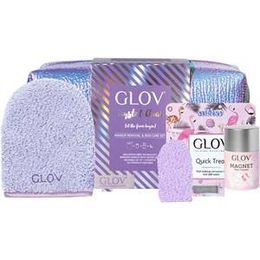 GLOV Angebote Geschenkset Crystal Clear Set Basic Makeup Remover Very Berry 1 Stck. + Quick Treat Very Berry 1 Stck. Magnet Fiber Cleanser 40 g + Bag 1 Stck.