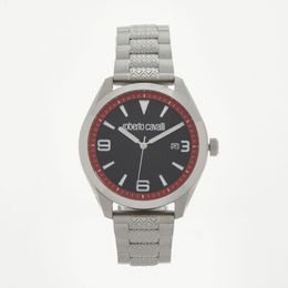 TK Maxx Silberfarbene Armbanduhr mit Oyster-Armband