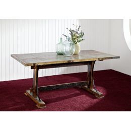 Esstisch Altholz 180x90x76 mehrfarbig lackiert NATURE OF SPIRIT #11