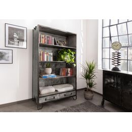 Regal Mango 100x45x180 grau lackiert HEAVY INDUSTRY #113