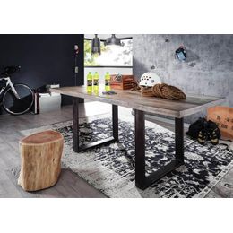 Esstisch Mango 170x90x76 grau lackiert HEAVY INDUSTRY #100