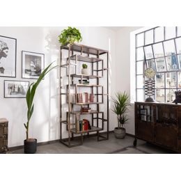 Regal Mango 100x40x202 braun lackiert HEAVY INDUSTRY #208