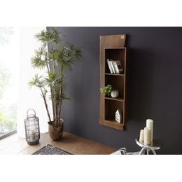 Wandregal Akazie 50x22x147 braun lackiert PURE ACACIA #201