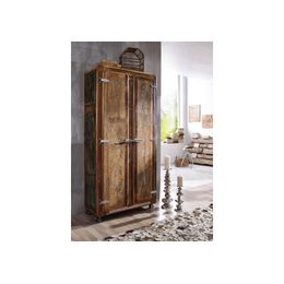 Schrank Altholz 90x38x175 mehrfarbig lackiert FREEZY #38