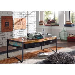 Couchtisch Altholz 120x60x45 mehrfarbig lackiert INDUSTRIAL #48