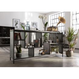 Regal Mango 183x40x90 grau lackiert HEAVY INDUSTRY #106