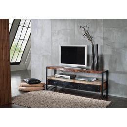 TV-Board Altholz 145x43x60 mehrfarbig lackiert INDUSTRIAL #05