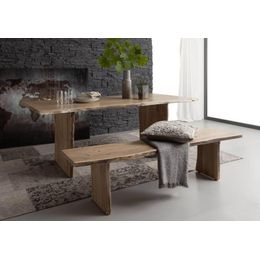 Baumbank Akazie 160x38x45 natur lackiert PURE ACACIA #117