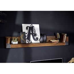 Wandregal Mango 180x22x24 braun lackiert Amsterdam #22