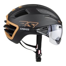 Casco Speedairo 2 Fahrradhelm mit Visier, S (Kopfumfang 52-56 cm), Amber Fury