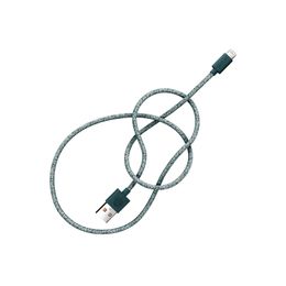 Le Cord Lightning Kabel 2m aus Fischnetz grün