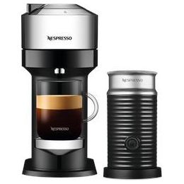 Nespresso Vertuo Next Deluxe Pure Chrome & Aeroccino 3 schwarz
