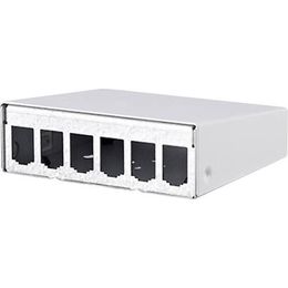 Metz Connect 130861-0602-E 6 Port Netzwerk-Patchpanel Unbestückt 1 HE Weiß