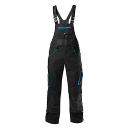 Fortis Latzhose Herren 24 Black / turquoise Größe 31