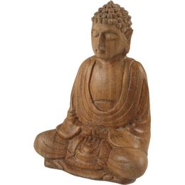 Guru-Shop Buddhafigur Holzbuddha