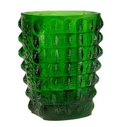 Lalique Dekovase Vase Croco Amazon Green (21cm)